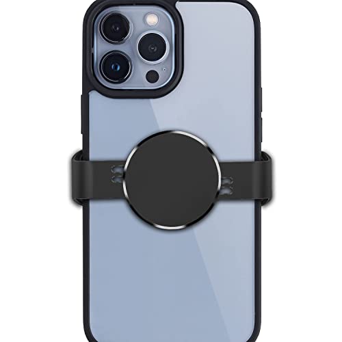 Yorsoirll Metal Phone Clamp Grip for Magnet Car Mount, [Easy Clip & Remove] Metal Phone Clip All Magnet Car Holder Cell Phone Magnetic Plate Compatible with iPhone 13 14Pro Max,Smartphones (Black)