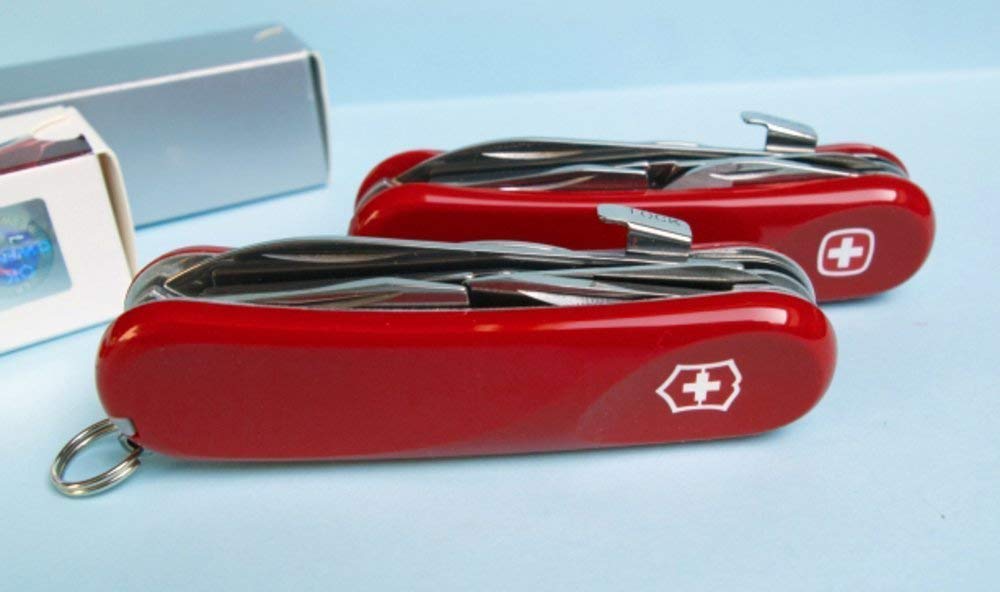 Victorinox Swiss Army Multi-Tool, Evolution S14 Pocket Knife, Red ,85mm