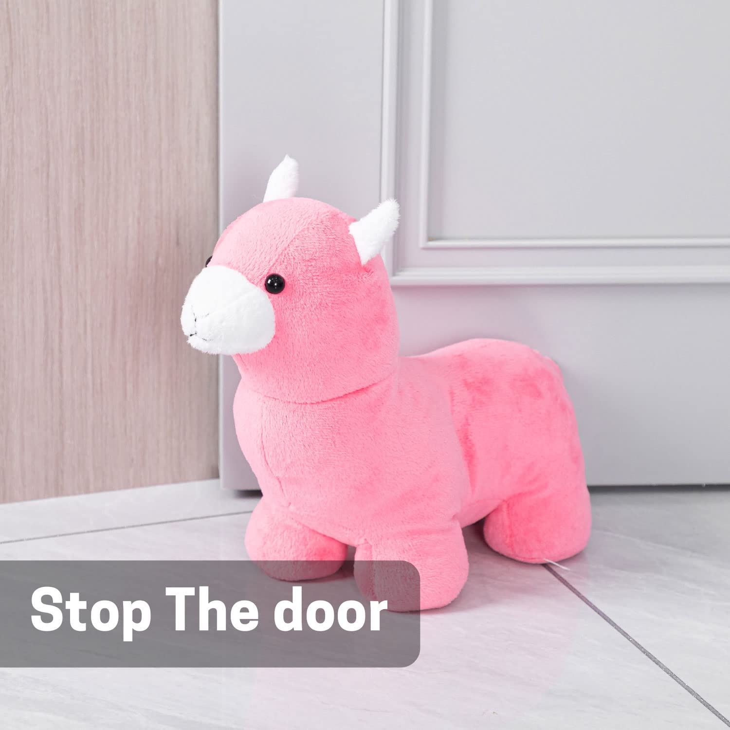 SWISSELITE Cute Decorative Weighted Door Stopper for Home and Office Compact Animals Décor Door Stopper with Soft Fabric
