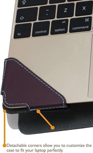 Broonel - Profile Series - Purple Leather Laptop Case Compatible with Toshiba Satellite Radius C40-C