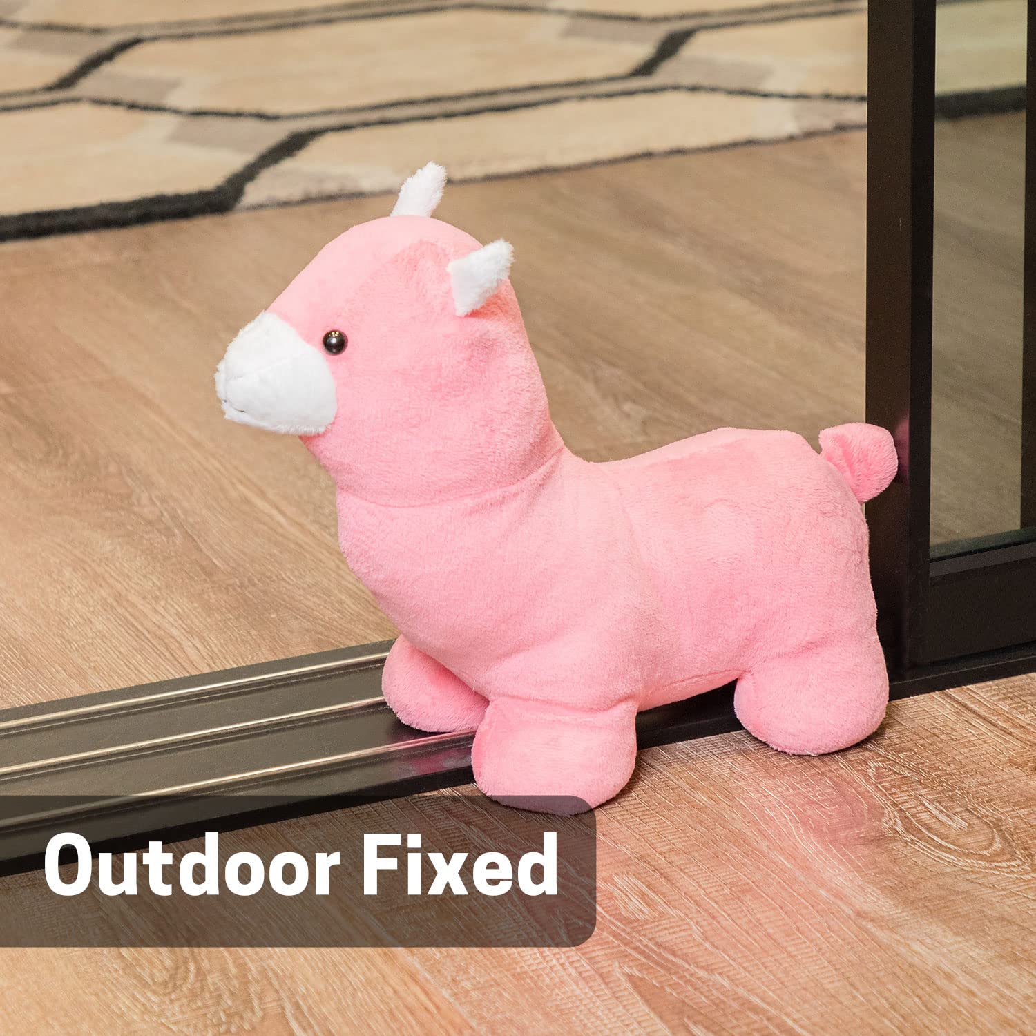 SWISSELITE Cute Decorative Weighted Door Stopper for Home and Office Compact Animals Décor Door Stopper with Soft Fabric