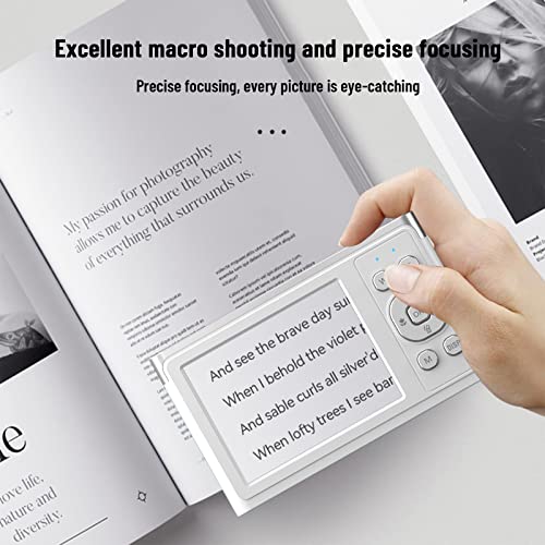 Digital Camera Photography, 1080p 50MP Vlogging Camera with 2.88 Inch LCD Screen, 16X Zoom Compact Portable Mini Rechargeable Camera, Point and Shoot Digital Cameras
