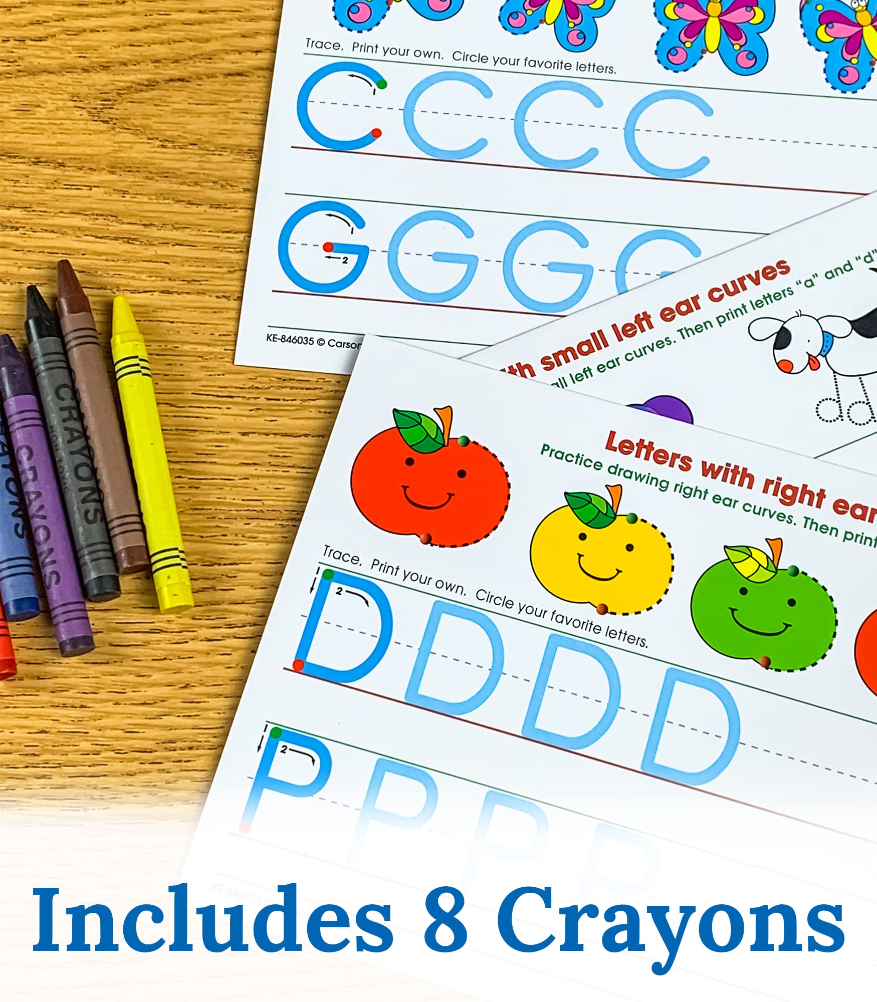 Key Education Publishing Write-On/Wipe-Off Print Alphabet Letters, Literacy Activities, Develop Handwriting and Fine Motor Skills, Teaches The Alphabet and Letter Sounds Ages 5+ (21 pc)