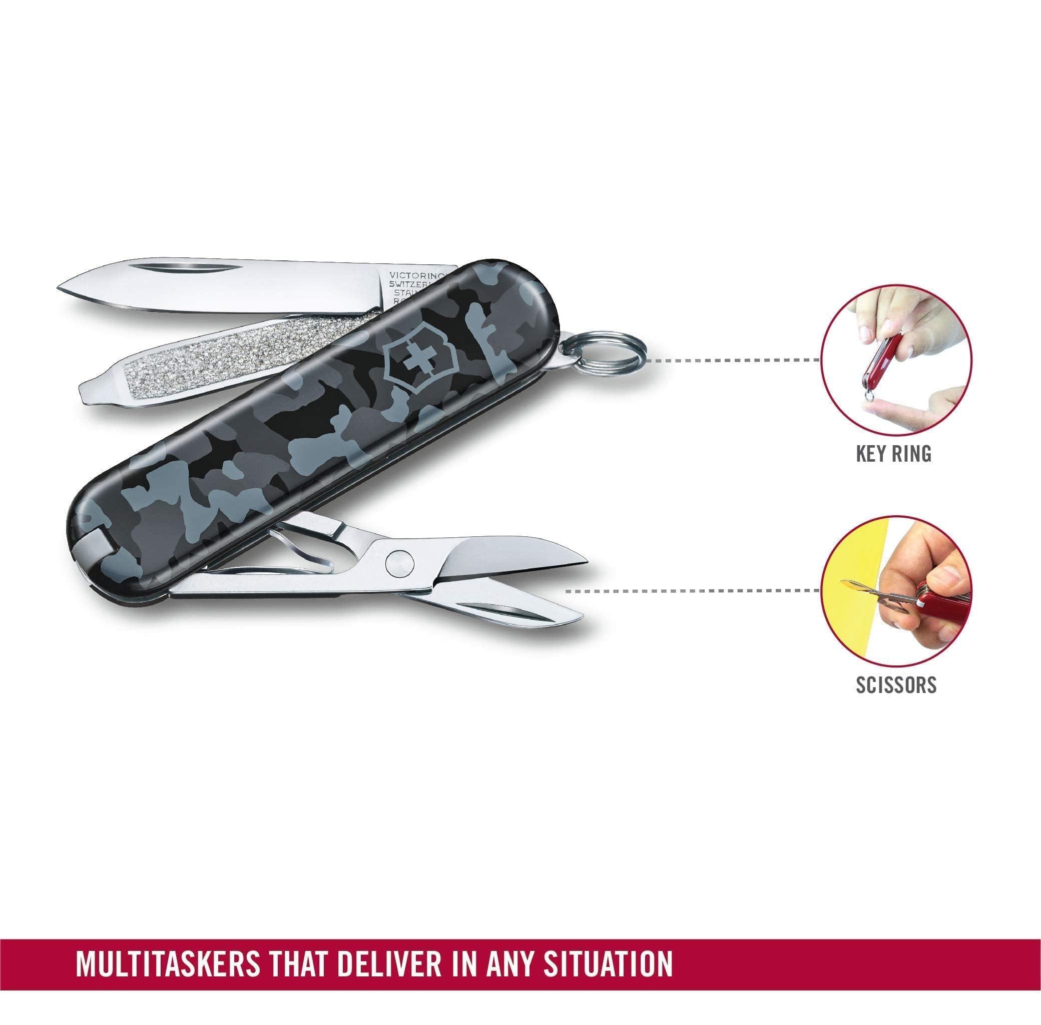 Victorinox 0.6223.942-X2 Classic Sd Navy Camo 58mm The Compact Tool for a Pre-Meeting Manicure or Trimming Loose Thread in Navy Camo 2.3 inches