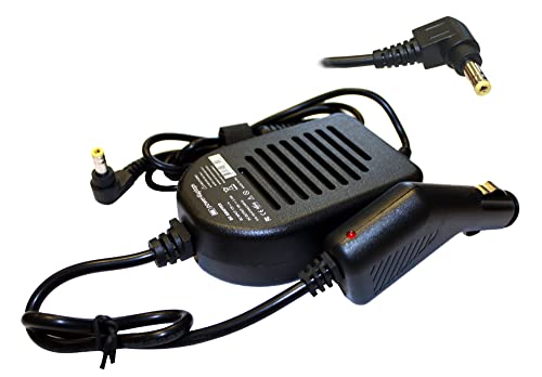 Power4Laptops DC Adapter Laptop Car Charger Compatible with Toshiba Satellite Radius L10W-C-10G