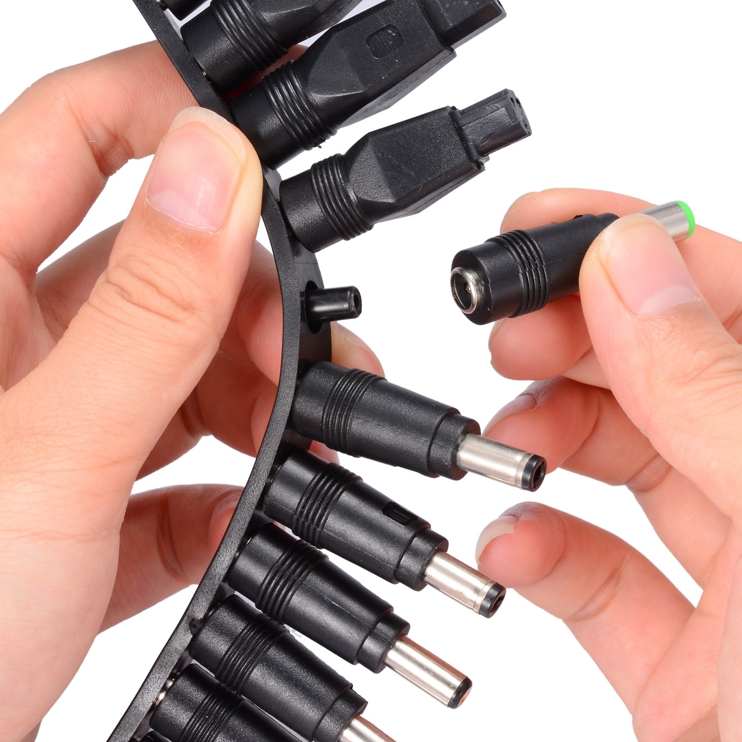 SoulBay 34pcs Universal Laptop Notebook Input DC Plug Set Jack Tips for Lenovo Toshiba Dell HP Asus and Most Laptops