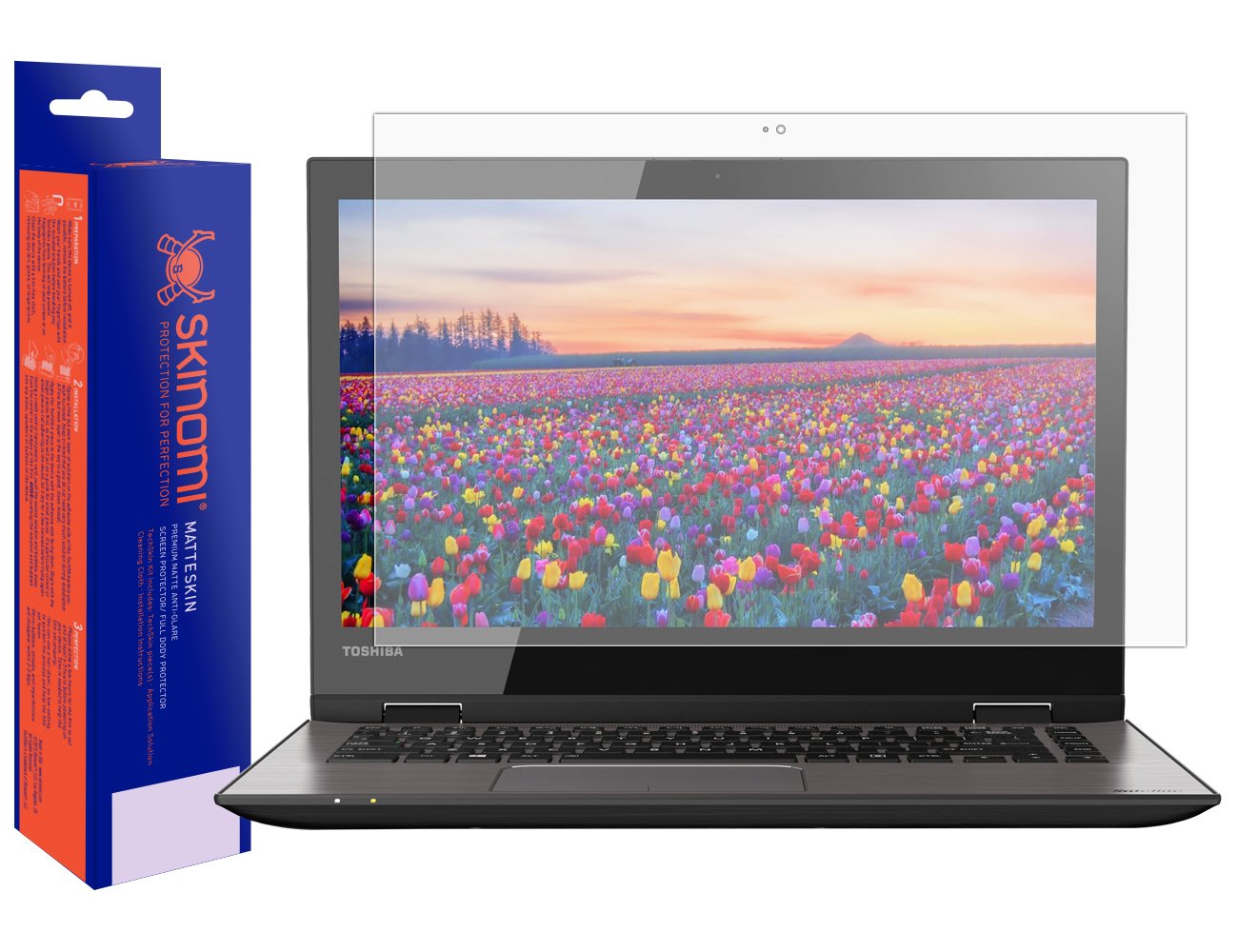 Skinomi Matte Screen Protector Compatible with Toshiba Satellite Radius (2015, 14 inch) Anti-Glare Matte Skin TPU Anti-Bubble Film