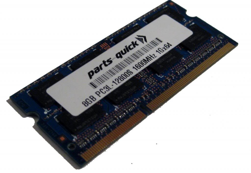 parts-quick 8GB Memory for Toshiba Satellite Radius 14-C002 DDR3 PC3L-12800 1600MHz SODIMM Compatible RAM