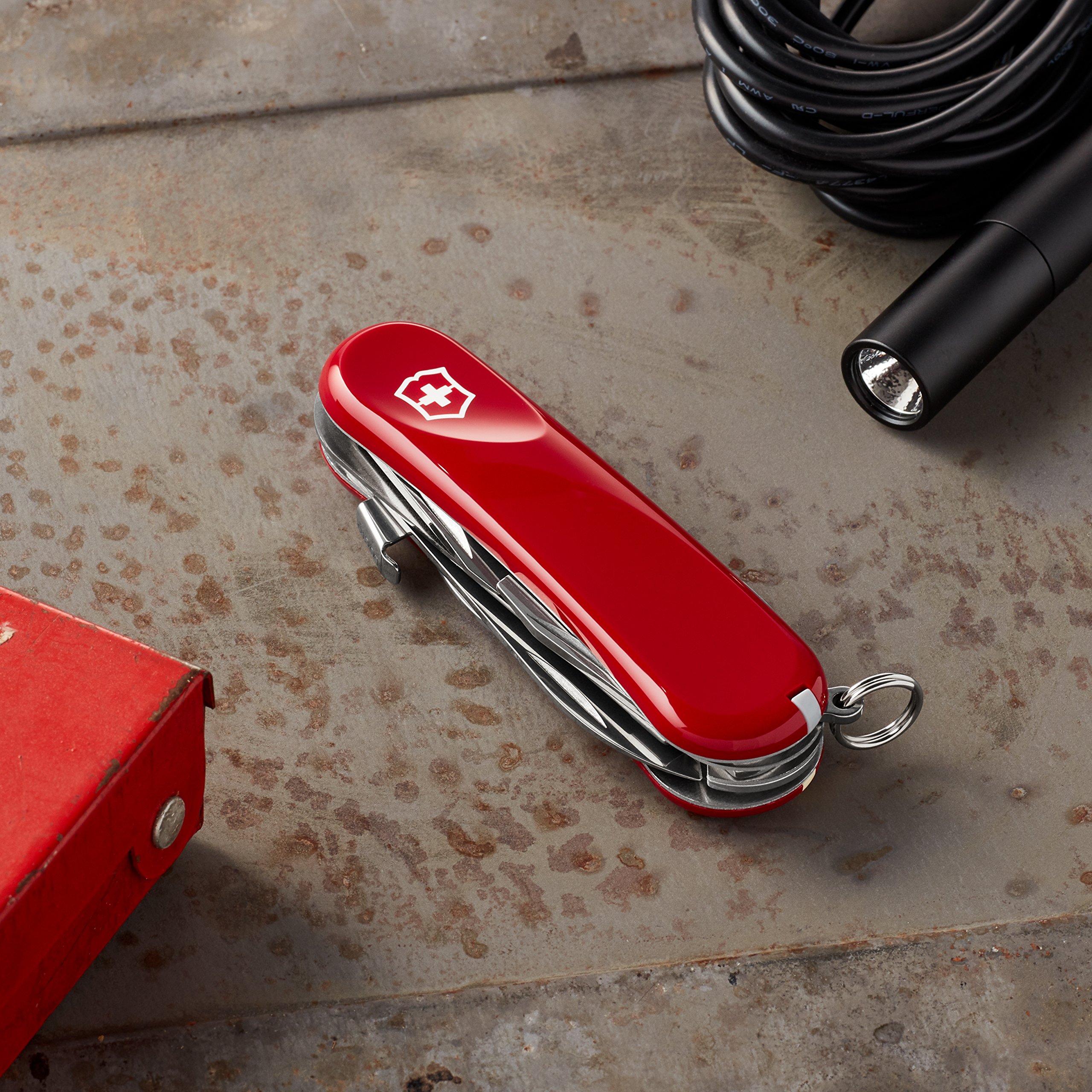 Victorinox Swiss Army Multi-Tool, Evolution S13 Pocket Knife, Red ,85mm