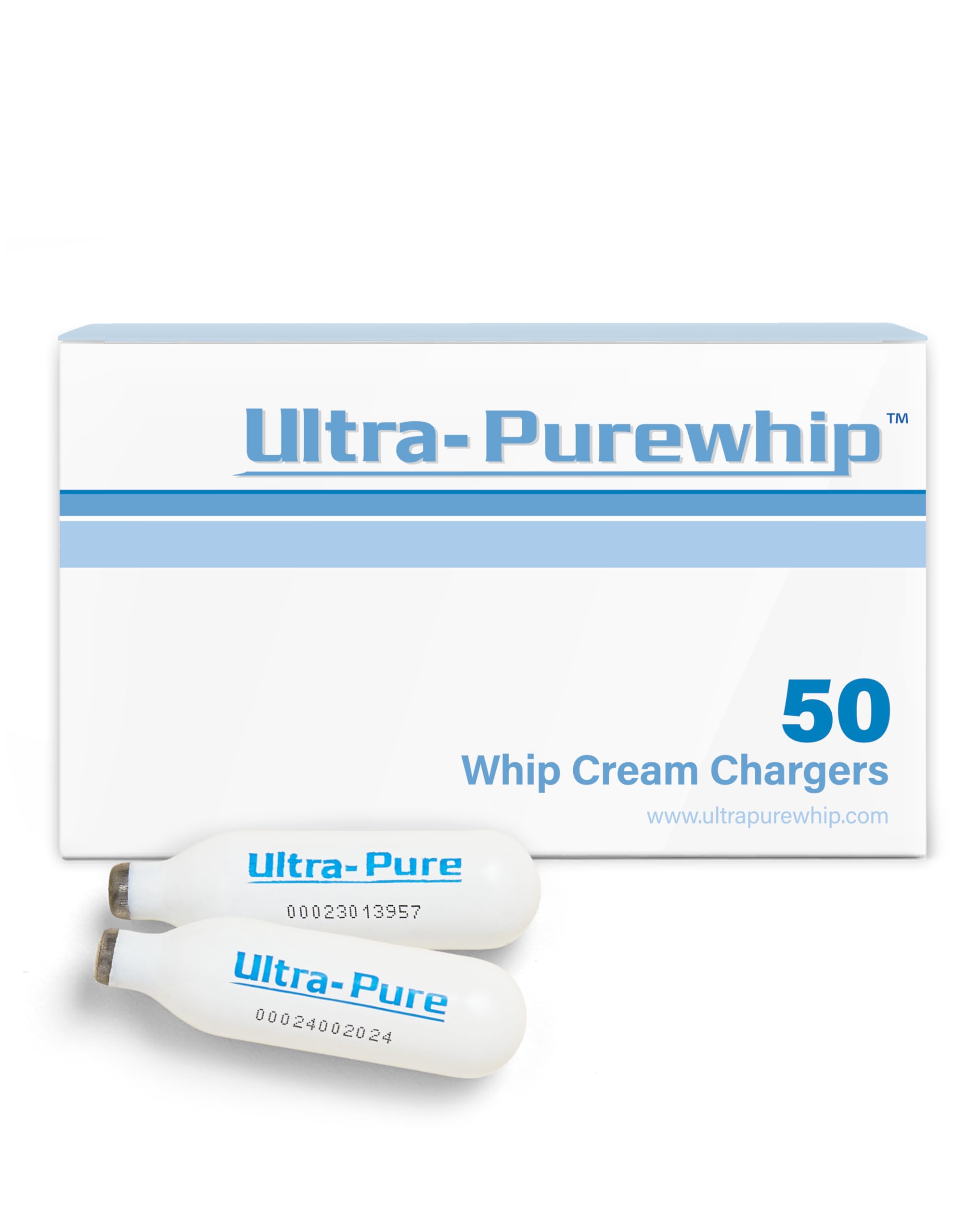 Creamright Ultra-Purewhip 50-Pack N2O Whipped Cream Chargers