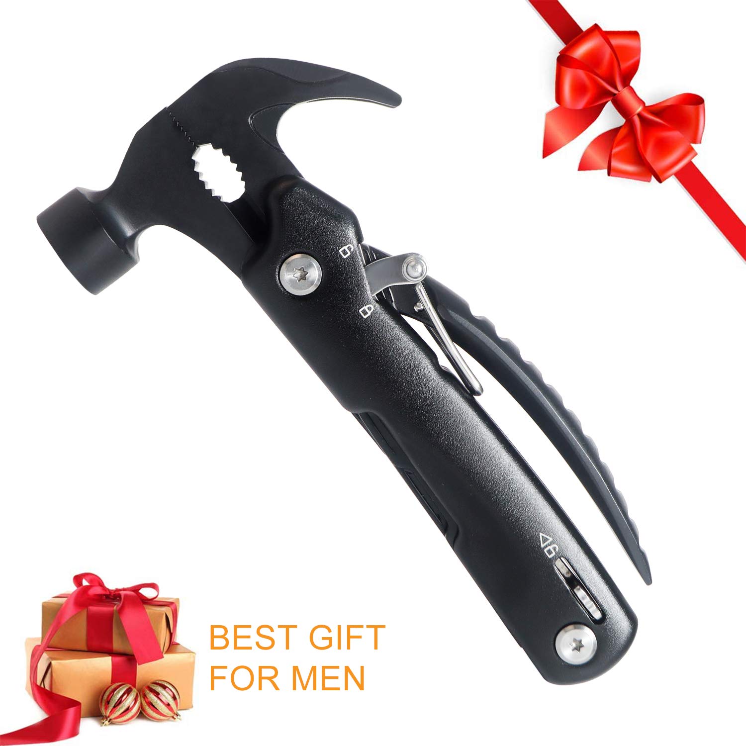 Survival Hammer Multitool,Gift for Dad Husband Brother Boyfriend Boys,Unique Anniversary Christmas Birthday Gift Ideas for Men Him,All in One Tools Multi Tool with Hammer.