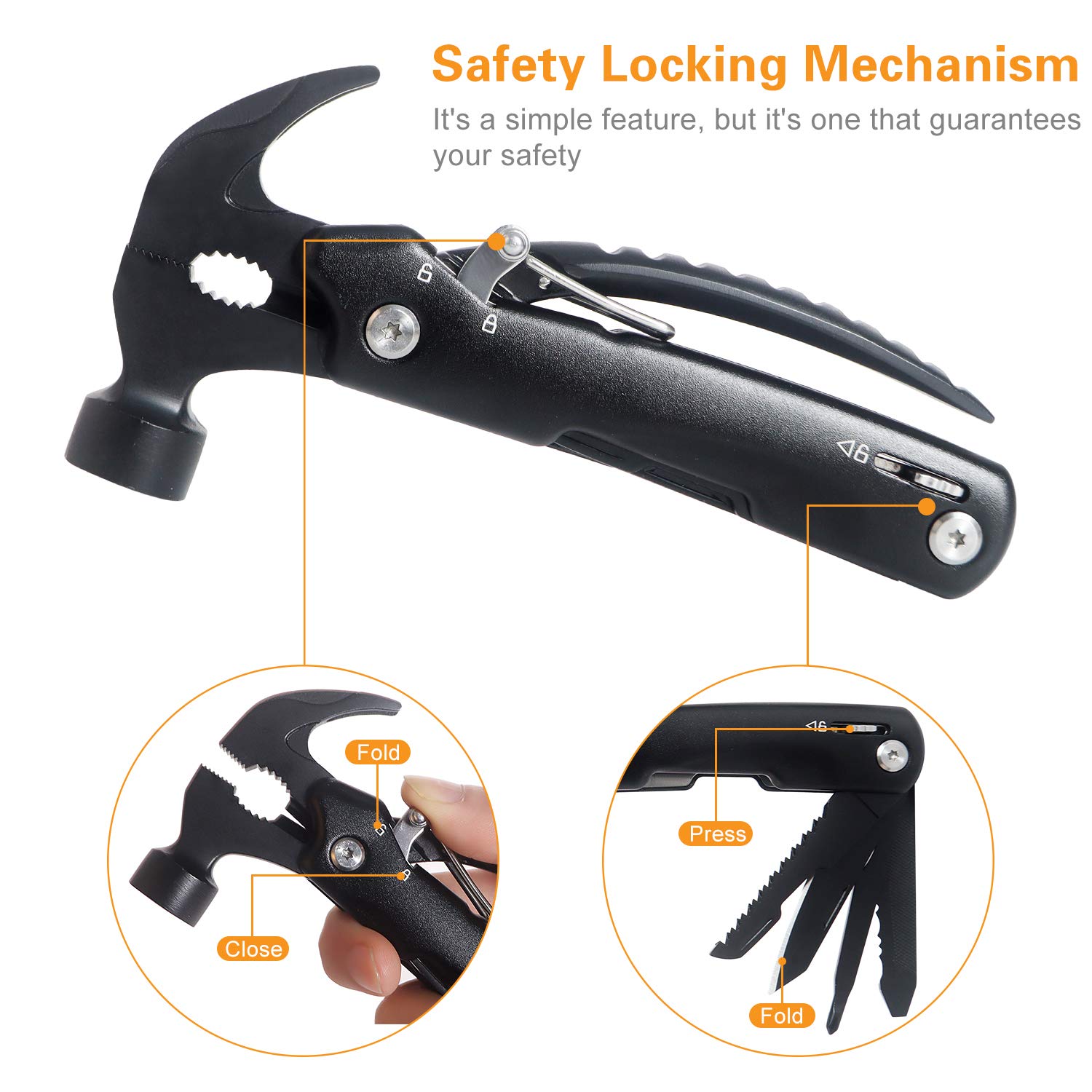 Survival Hammer Multitool,Gift for Dad Husband Brother Boyfriend Boys,Unique Anniversary Christmas Birthday Gift Ideas for Men Him,All in One Tools Multi Tool with Hammer.