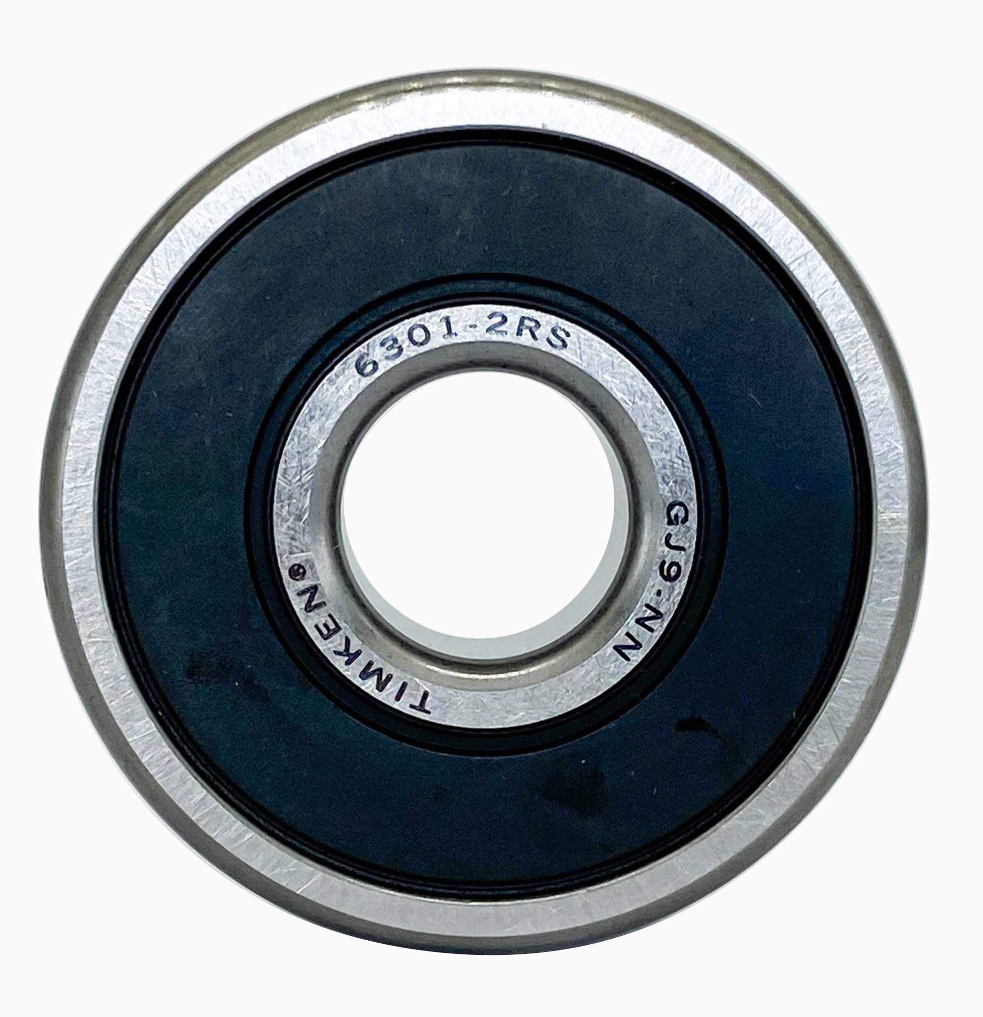 2PACK TIMKEN 6301-2RS Double Rubber Seal Bearings 12x37x12mm, Pre-Lubricated and Stable Performance and Cost Effective, Deep Groove Ball Bearings