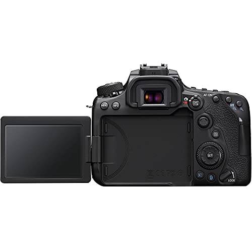 90D DSLR Camera with EF-S 18-55mm f/3.5-5.6 is STM Lens Bundle, Starter Kit with Accessories (Gadget Bag, Extra Battery, Digital Slave Flash, 128Gb Memory, 50" Tripod and More)