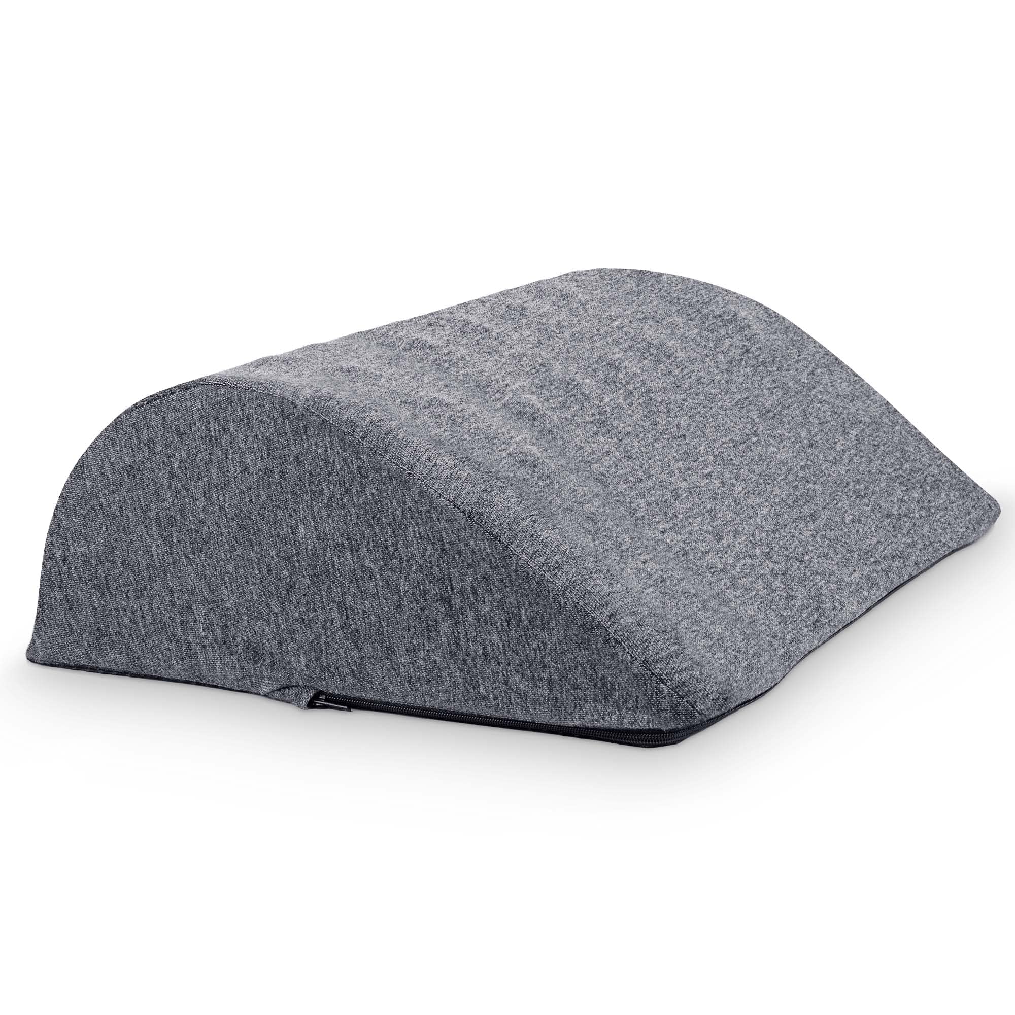 Premium Under Desk Foot Rest Cushion for Your Desk at Work, Home Office, and Gaming - Orthopedic, Ergonomic Memory Foam Foot Stool Cushion with Non-Slip Bottom (Gray)