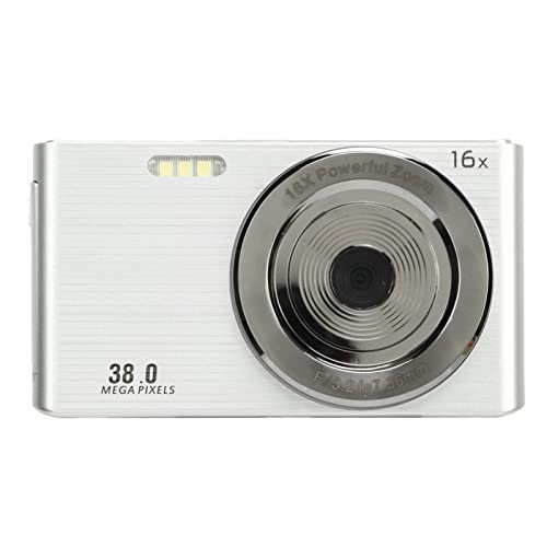Digital Camera, 16X Digital Camera, 1080P 38MP 2.4 Inch 16X Digital Zoom Portable Compact Camera for Teens Beginners