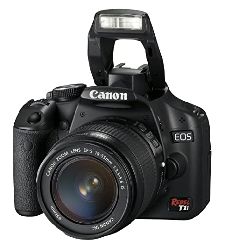 Canon EOS Rebel T1i 15.1 MP CMOS Digital SLR Camera with 3-Inch LCD and EF-S 18-55mm f/3.5-5.6 IS Lens (Renewed)