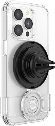 PopSockets: MagSafe Car Mount, Magnetic Phone Holder for Car, Phone Mount for Car, V2 โ Black