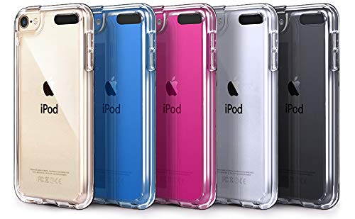 iPod Touch 7 Case Clear,IDWELL Touch 6 Touch 5 Case with 2 Screen Protectors, Clear Slim Soft TPU Bumper Hard Cover for iPod Touch 5/6/7th Generation (Latest Model,2019 Released), HD Clear