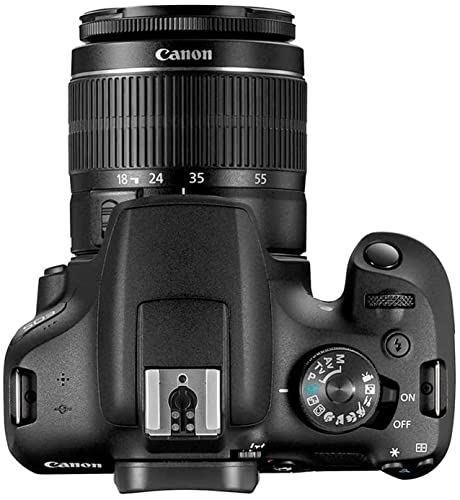 Camera Bundle for Canon EOS 2000D / Rebel T7 DSLR Camera with EF-S 18-55mm f/3.5-5.6 is II Lens and Accessories Pack (64GB, Handheld Tripod, Extra Batteries, and More) (Renewed)
