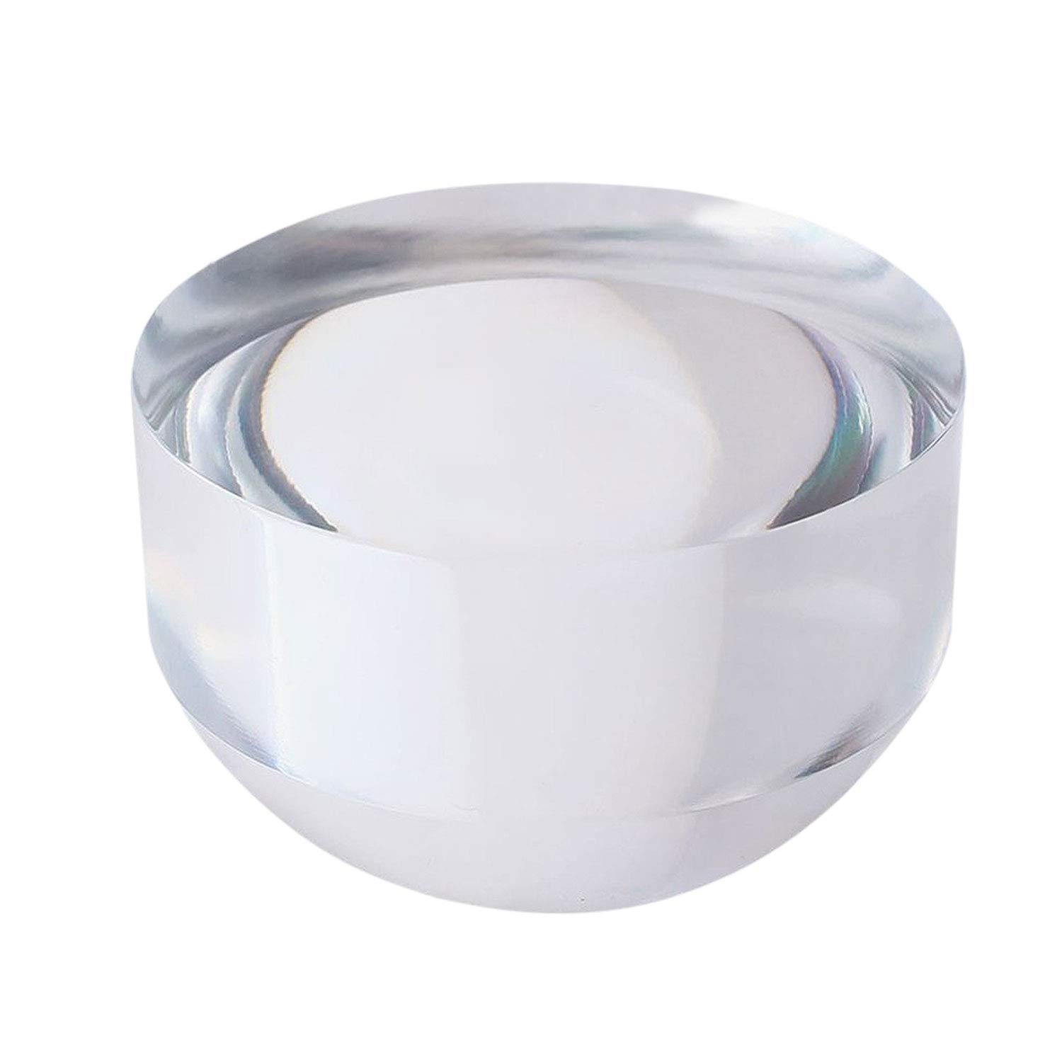 40X Crystal Dome Magnifying Glass Acrylic Optical Magnifier, 25MM Desk Reading Loupe Paperweight Half Ball Lens Magnifier for Reading Newspaper Stamps Maps
