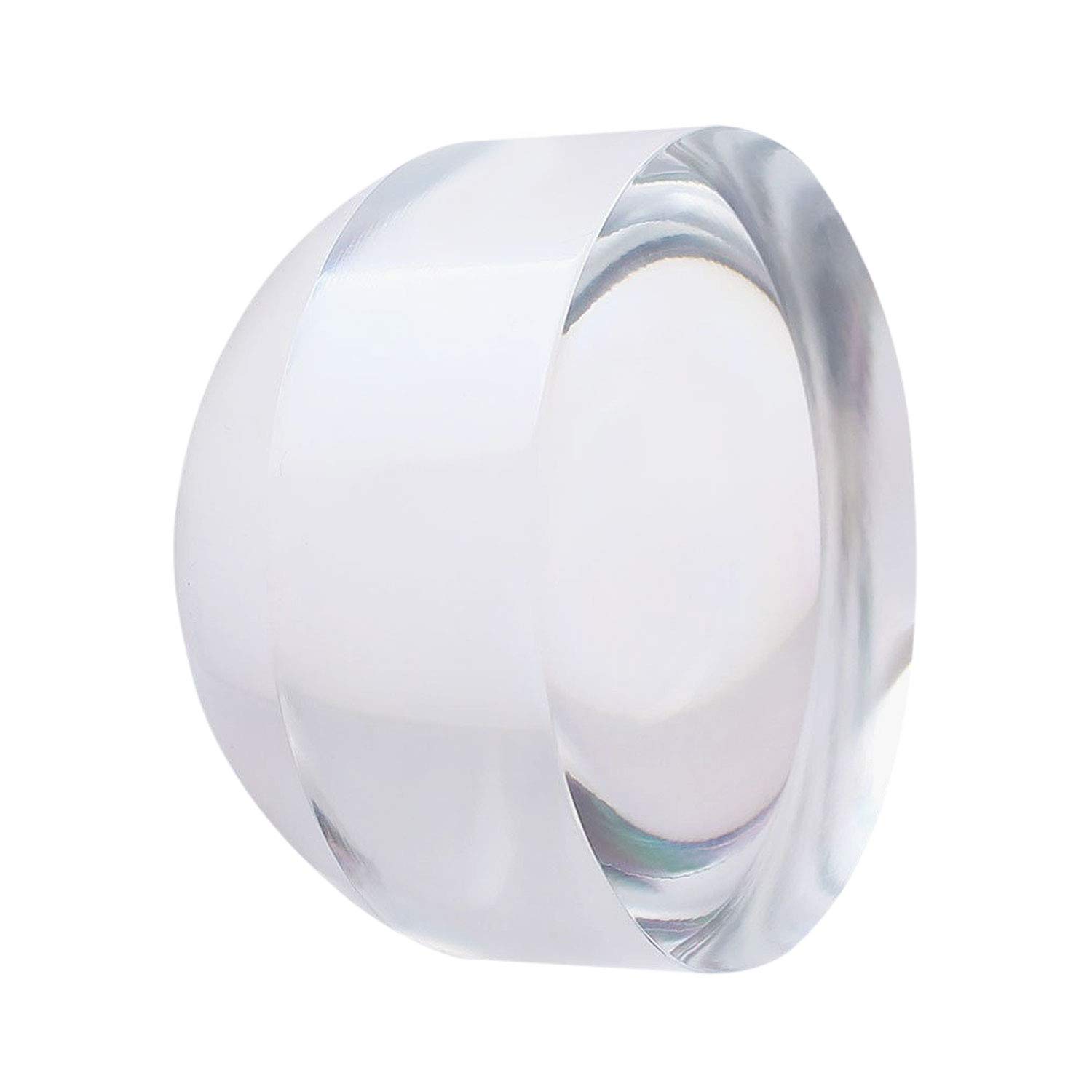 40X Crystal Dome Magnifying Glass Acrylic Optical Magnifier, 25MM Desk Reading Loupe Paperweight Half Ball Lens Magnifier for Reading Newspaper Stamps Maps