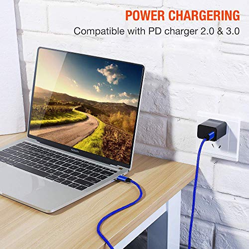 USB C to USB C Charger Cable Cord for Samsung Galaxy S22 S23 S21 S20 Plus Ultra FE 5G,Note 10 10+ 5G/20,Note20 A71 A52 A53,Z Flip 3 4,Fold 3 4,Pixel 6 Pro 5A 5,60W PD Fast Charge Charging Wire 6FT+6FT