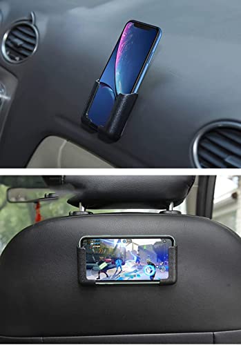 EIMONEY 2pair Multifunctional Mobile Phone Bracket - 2023 New Self Adhesive Dashboard Mount Car Phone Holder, Adjustable Phone Holder, Car Phone Holder Mount for All Mobile Phones Thickness<0.5in