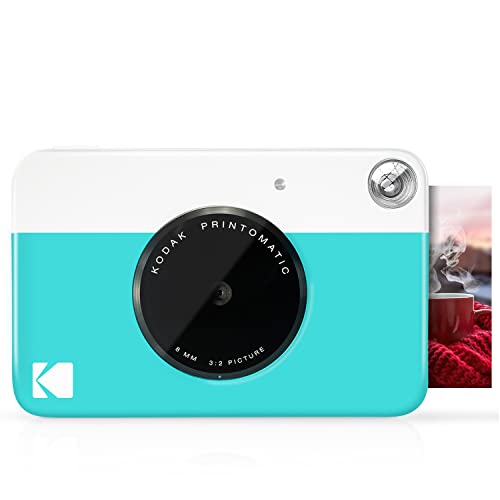 Kodak Printomatic Digital Instant Print Camera (Yellow) & Printomatic Digital Instant Print Camera (Blue) Print Memories Instantly & Printomatic Digital Instant Print Camera (Pink)
