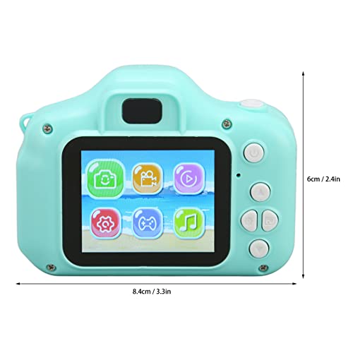 Zerodis Kids Camera Cartoon Cute Children Camera Rounded Design 2 Inch IPS Screen Auto Focusing Children Digital Camera Kids Camera Toddler Camera