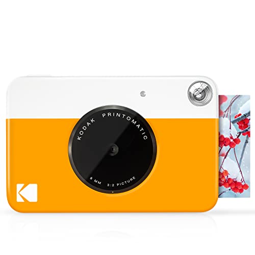 Kodak Printomatic Digital Instant Print Camera (Yellow) & Printomatic Digital Instant Print Camera (Blue) Print Memories Instantly & Printomatic Digital Instant Print Camera (Pink)