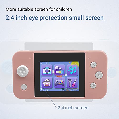 LADIGASU Portable Kids Digital Camera Front 20MP Children's Camera with 2.4in Screen 1080P Rechargeable Electronic Camera with Easy Game for Boys and Girls