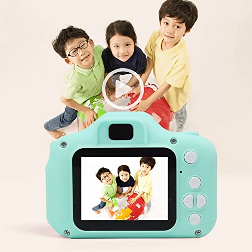 Zerodis Kids Camera Cartoon Cute Children Camera Rounded Design 2 Inch IPS Screen Auto Focusing Children Digital Camera Kids Camera Toddler Camera