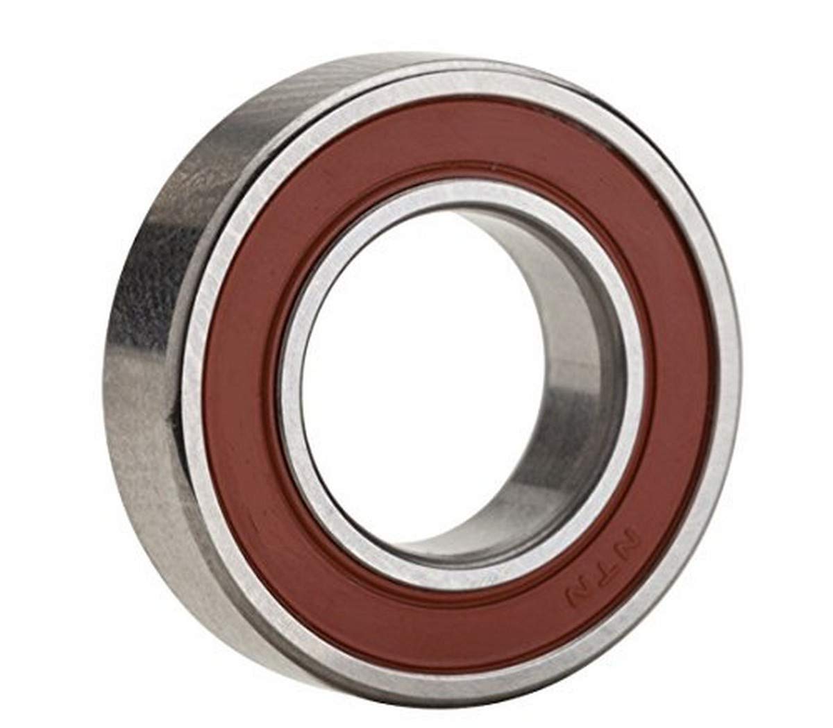 NTN Bearing 6903LLU Single Row Deep Groove Radial Ball Bearing, Contact, Normal Clearance, Steel Cage, 17 mm Bore ID, 30 mm OD, 7 mm Width, Double Sealed