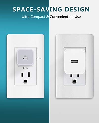 USB C Wall Charger Block 20W, ARCCRA 3-Pack USB-C PD Power Delivery Fast Type C Charging Block Brick Box Plug Adapter for iPhone 14 Pro Max 14 Plus 14 13 12 Pro Max Mini 11 XS XR X 8, iPad, AirPods