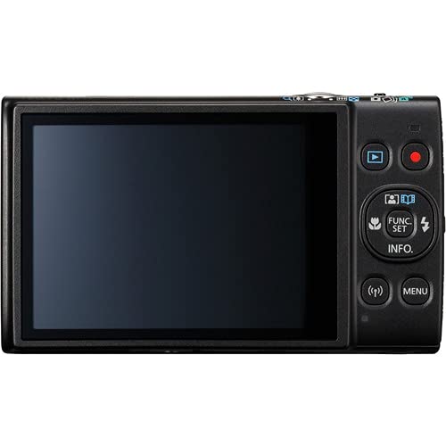Canon PowerShot ELPH 360 HS Digital Point and Shoot Camera (Black) Bundle with 32 GB Memory Card and More (Renewed)