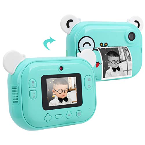 Mini Instant Camera, 2.4 Inch IPS Eye Protection Screen Selfie Camera with Rich and Interesting Filters Mini Educational Camera for Kids(Frog)