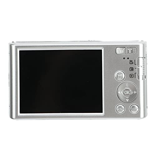 16X Digital Zoom Camera, Shockproof 44MP 4K HD Camera 2.8 Inch Screen for Photography (Silver)