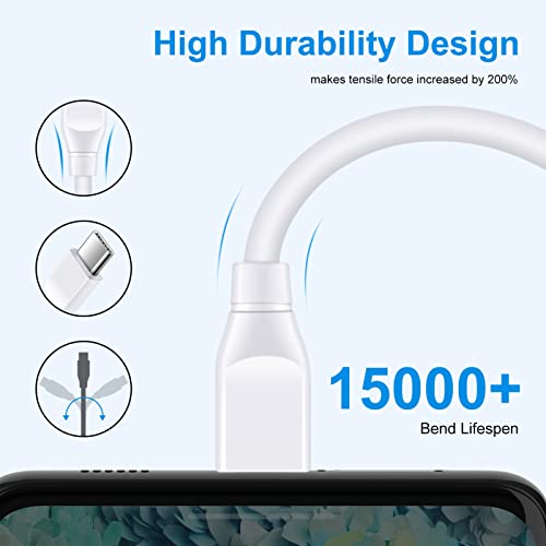 C Charger Cable for Google Pixel 6 Pro 6FT Fast Charging Cord 2Pack PD Power Cord for Google Pixel 7 7 Pro 6 Pro 6a 5a 5 4a 4xl 3a 3xl,Samsung Galaxy Z Fold 4,Z Flip 4,S23 S22,S21,S20,S10,A53,A13,A03S