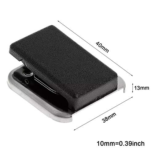 2Pack Belt Clip Compatible with Motorola Replacement Microphone Clip PMMN4013 PMMN4013A PMMN4021A PMMN4021 PMMN4022 PMMN4022A PMMN4025 PMMN4025A Handheld Speaker Microphone MIC Two Way Radio