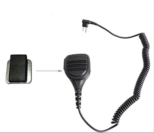 2Pack Belt Clip Compatible with Motorola Replacement Microphone Clip PMMN4013 PMMN4013A PMMN4021A PMMN4021 PMMN4022 PMMN4022A PMMN4025 PMMN4025A Handheld Speaker Microphone MIC Two Way Radio