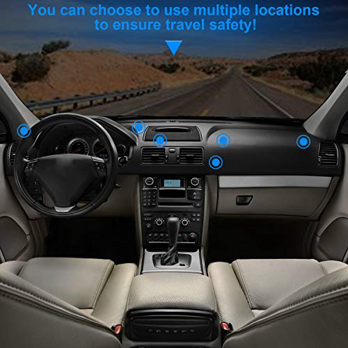 YiePhiot 3M Tape Magnetic Car Mount Compatible with Echo Auto, Car Accessories, Auto Mount pad Stick to Flat or Oblique Car face with 3M Tape, Universal Dashboard Car Mount