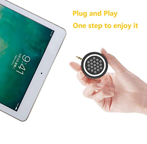 Mini Portable Speaker, 3W Mobile Phone Speaker Line-in Speaker with Clear Bass 3.5mm AUX Audio Interface, Plug and Play for iPhone, iPad, iPod, Tablet, Smartphone