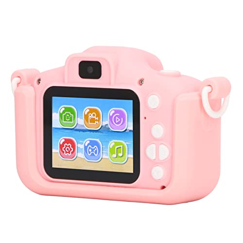 TYTOGE Kids Camera 20MP Pink Cartoon Style Video Recording Easy Operation Child Camera for Photo Game Outdoor