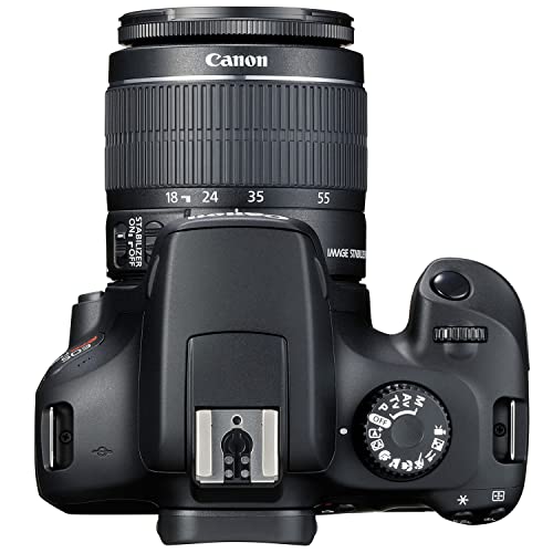Rebel T100 / 4000D DSLR Camera with EF-S 18-55mm f/3.5-5.6 is II and EF 75-300mm f/4-5.6 III Lens + Accessory Bundle Kit (Flash, Travel Charger, Extra Battery, and More)