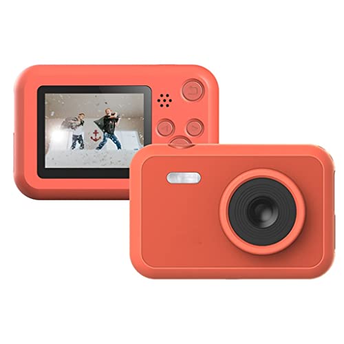 MEENE Digital Camera 12MP 1080P High Resolution Kids Portable Mini Video Camera 2.0 Inch LCD Display Screen 32GB TF Card Storage (Color : Red)