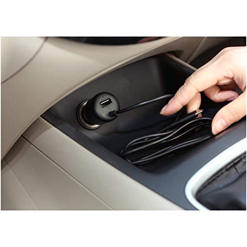 Amazon Basics 30W USB Car Charger, 1 USB-C (18W) Cable with Power Delivery and USB-A (12W) Port - Black