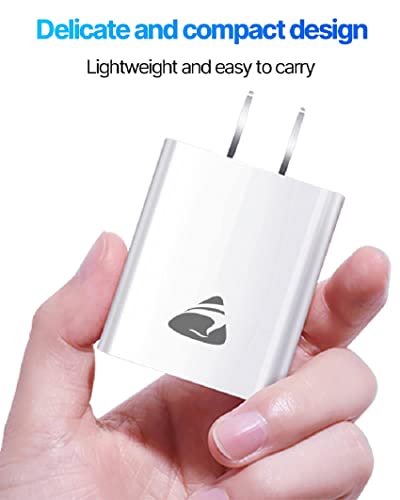 USB Wall Charger, 4-Pack USB Charger Block 2.4A/5V Dual USB Wall Plug Adapter Fast Charging for iPhone 14 13 12 11 Pro Max SE XS XR X 8 7 6 6S Plus, Samsung, LG, Moto, Android Phones