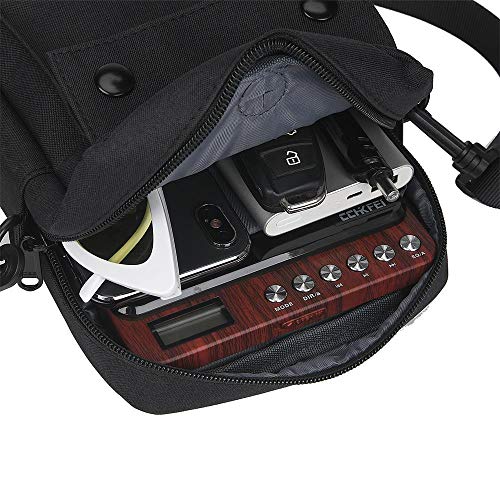 Portable CD Player Bag,CCHKFEI Waterproof DVD Drive Bag Walkman Handbag Multipurpose CD Player Case Mini Shoulder Bag Large Capacity CD Player Bag Fits Most CD Players