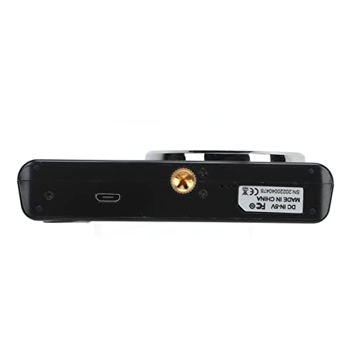 4K HD Camera, 2.8in Screen Shock Proof Mini Size 16X Digital Zoom Camera 44MP Plastic Housing for Recording (Black)